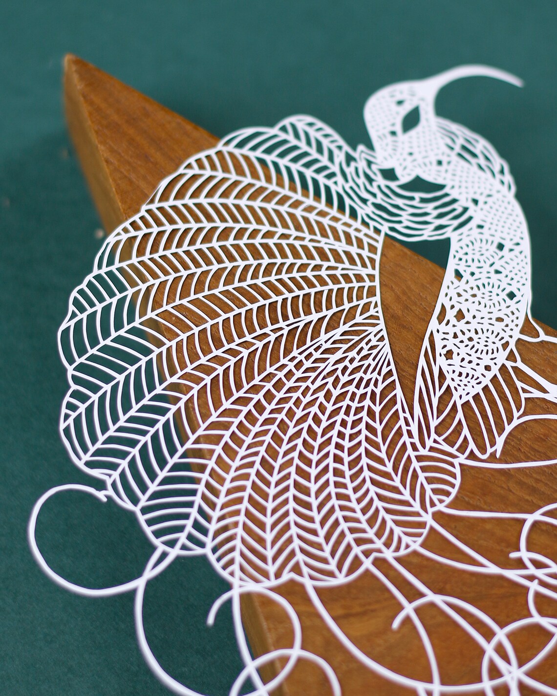 Papercut Template Bird of Paradise, Bird Papercutting, Digital Download ...