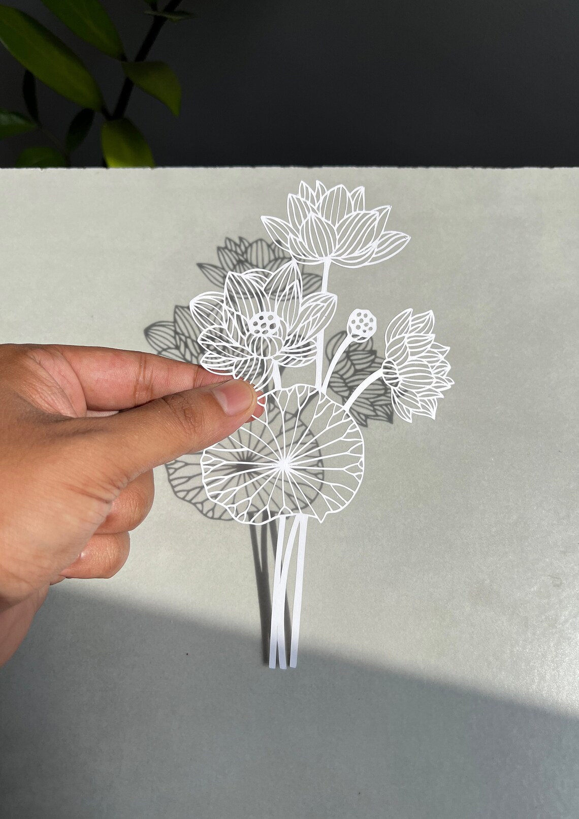 Lotus Papercut Template Papercutting Art Lotus Flower Cricut SVG ...