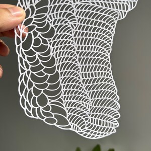 Bird Wings Papercut Template Feather Papercutting Art - Svg Pdf Jpg ...