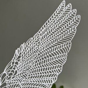Bird Wings Papercut Template Feather Papercutting Art - Svg Pdf Jpg ...