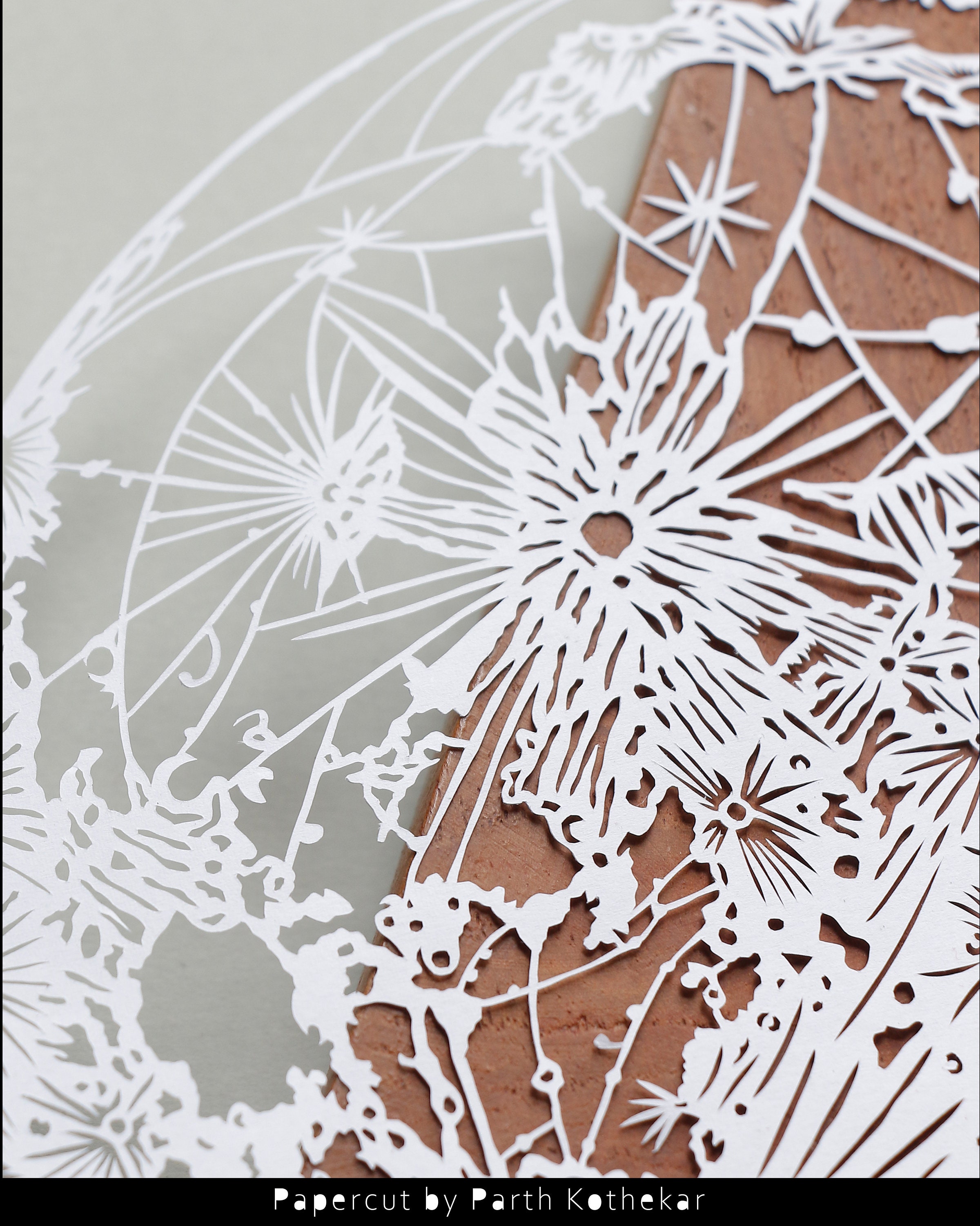 Moon Papercut Template Lunar Paper Art | Paper Cutting Art | SVG - PDF ...