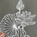 Lotus Papercut Template Papercutting Art Lotus Flower Cricut SVG ...