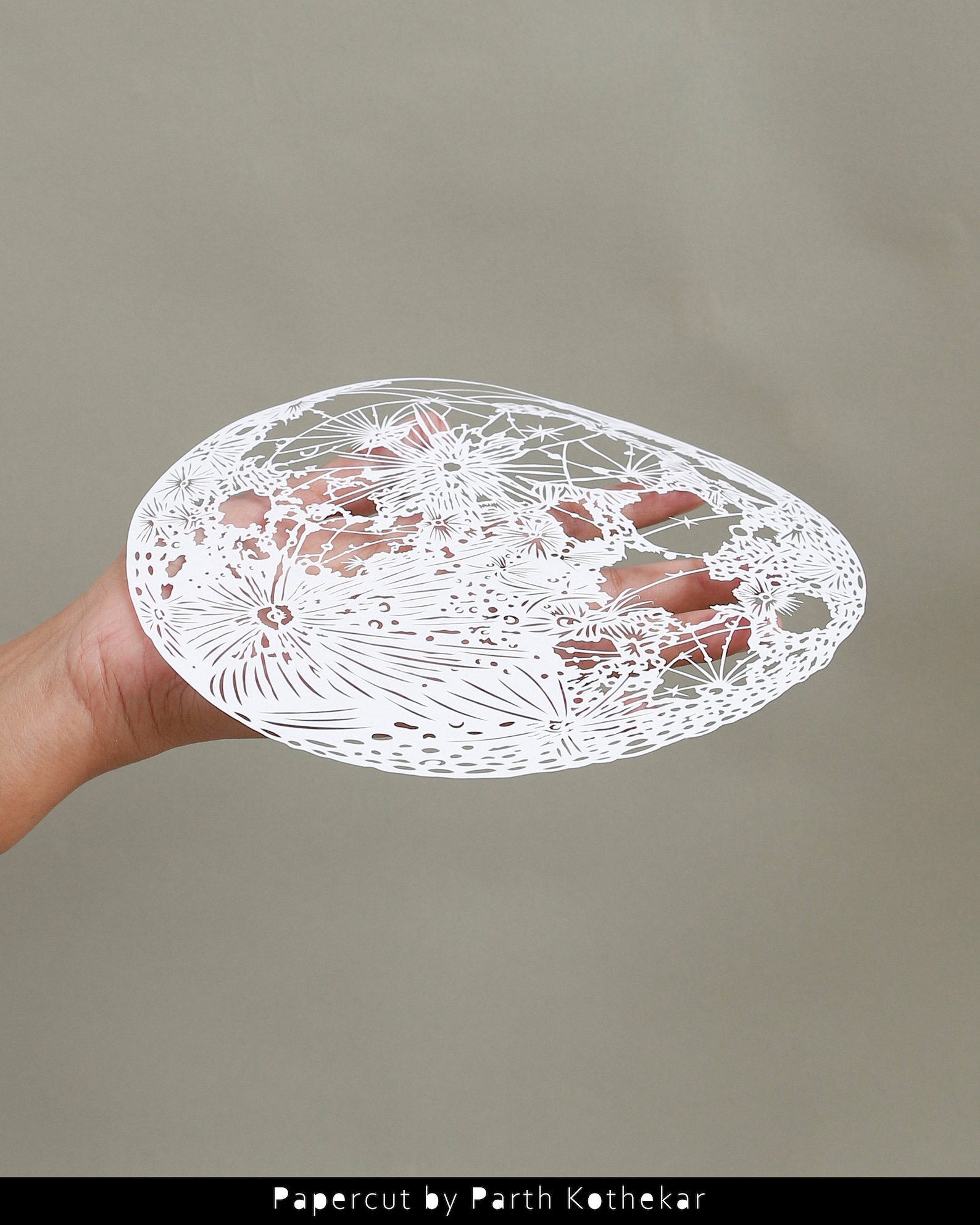 Moon Papercut Template Lunar Paper Art Paper Cutting Art - Etsy