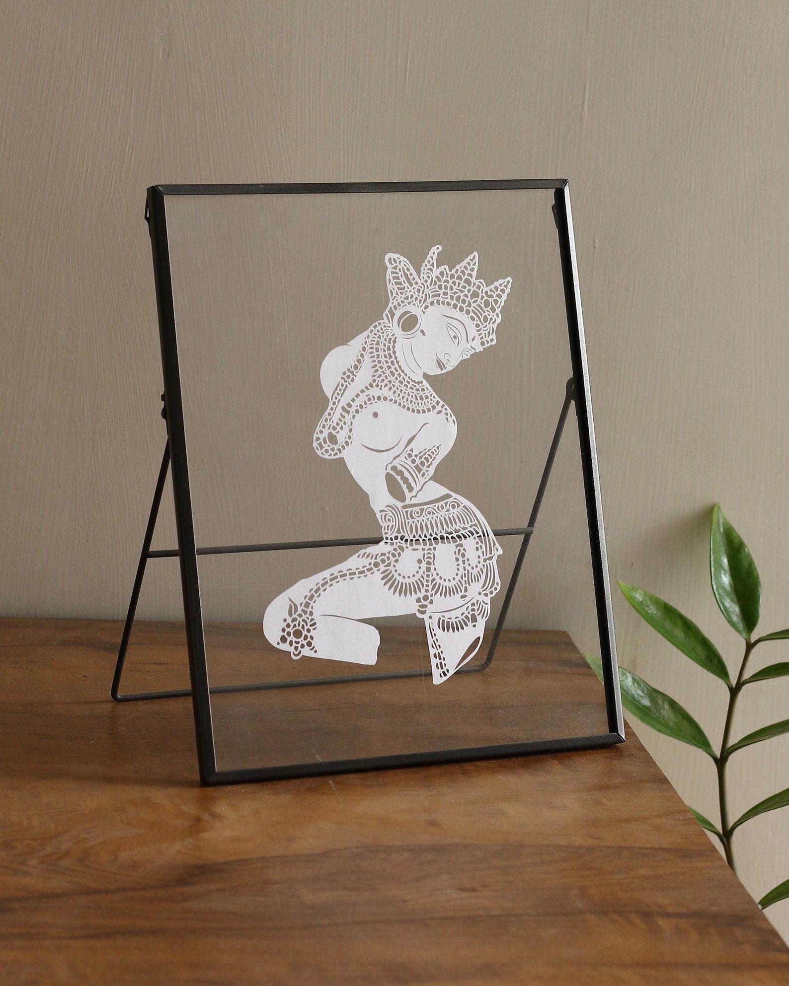 Celestial Dancer Devata Papercutting Art Papercut Sculpture India Art ...