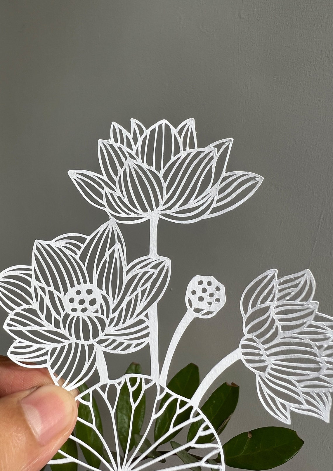 Lotus Papercut Template Papercutting Art Lotus Flower Cricut - Etsy