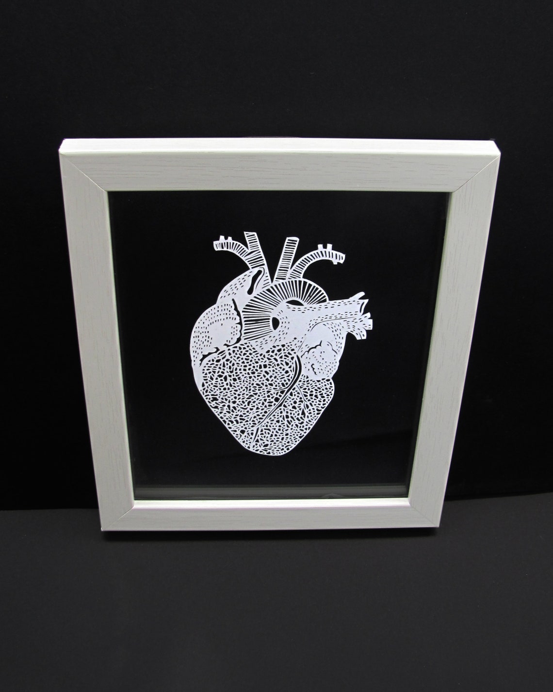Heart Anatomy Paper Cut Template | Human Heart Paper Cutting Art | Svg ...
