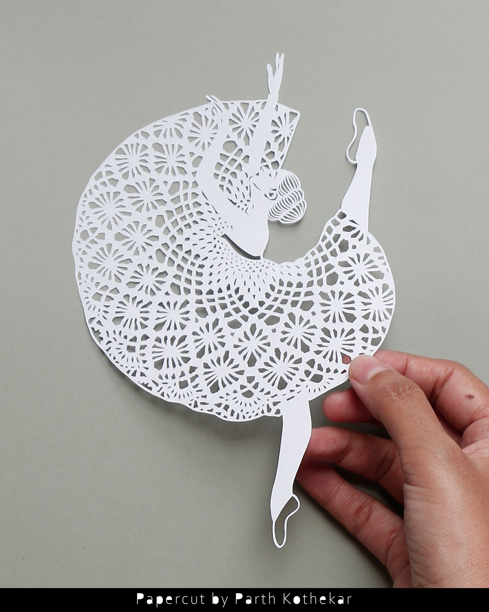 Ballerina Paper Cutting Ballet Paper Art | Dancing Girl | Crochet Art ...