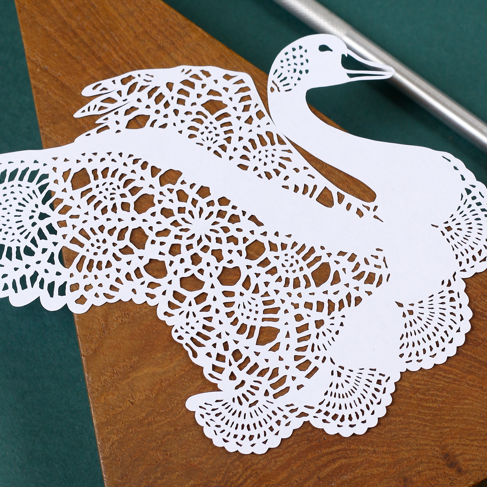 Swan Papercut Template, Papercutting Art, Digital Download, Handmade ...