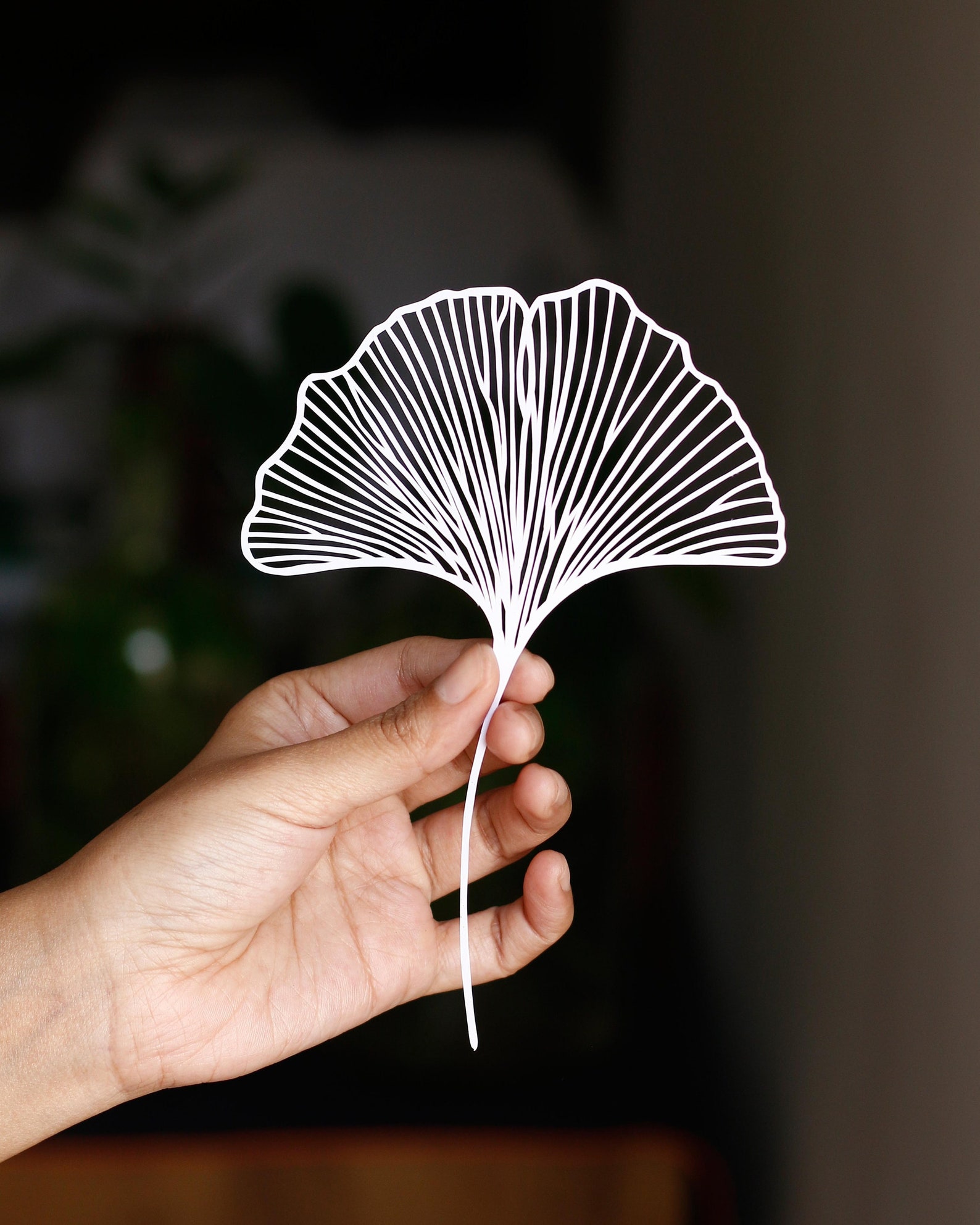 Gingko Leaf Papercut Template Papercutting Art Pdf Jpg - Etsy