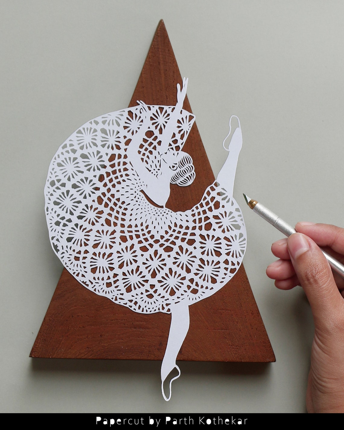 Ballerina Paper Cutting Ballet Paper Art Dancing Girl - Etsy