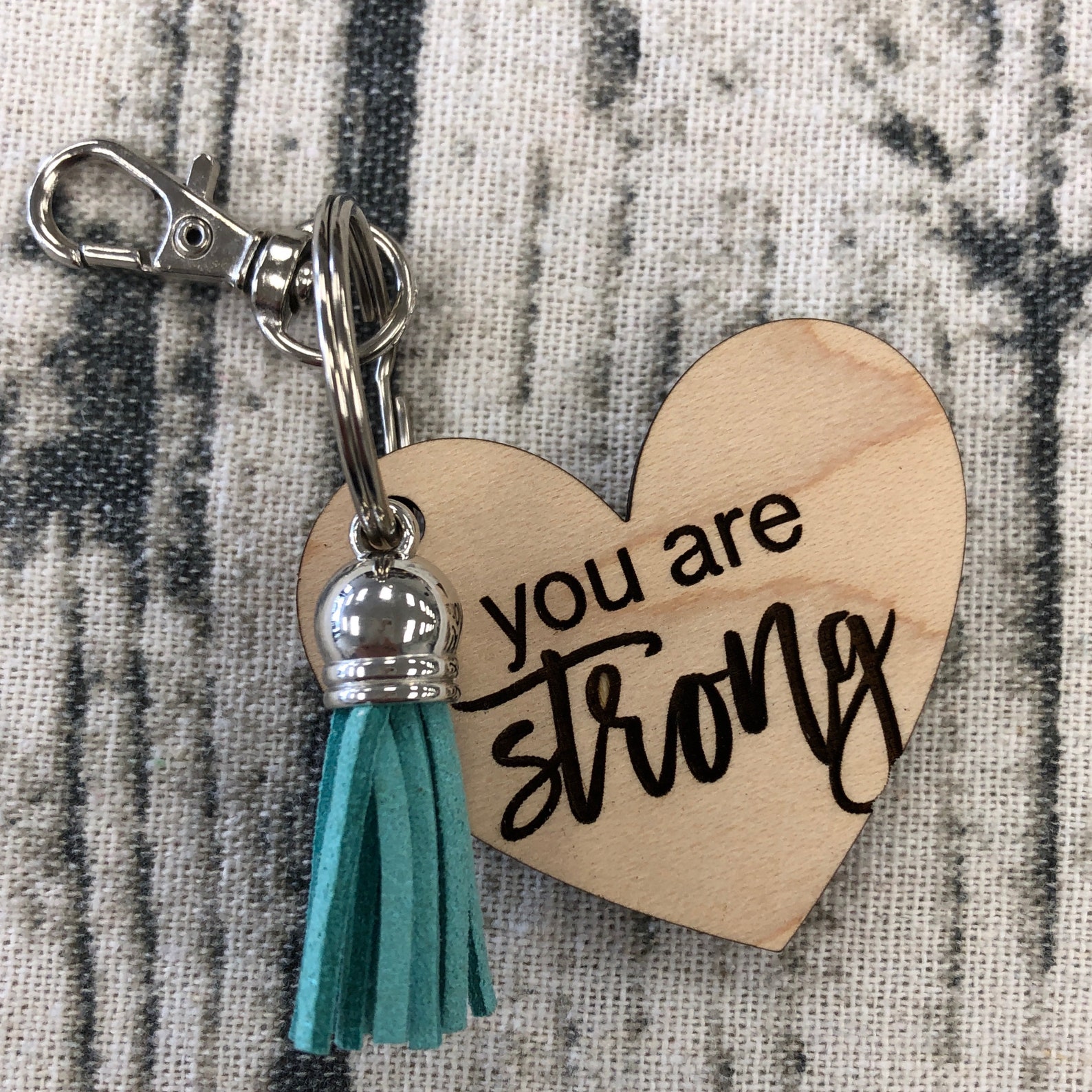 Affirmation Keychain Inspirational Keychain You Are Strong | Etsy