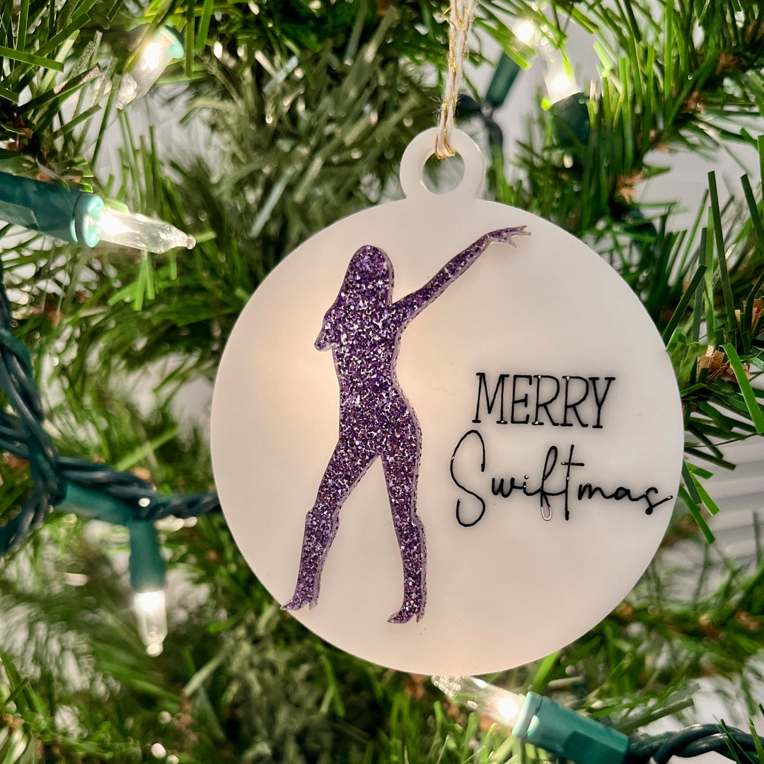 Merry Swiftmas Ornament Taylor Swift Ornament Swiftie - Etsy