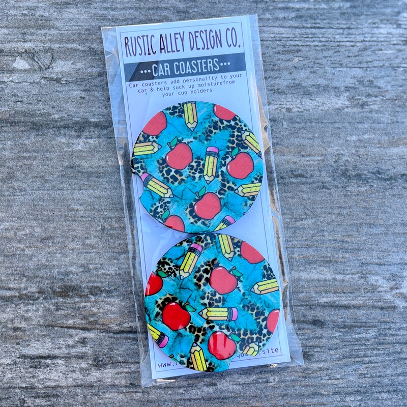 Apple Coasters - Etsy