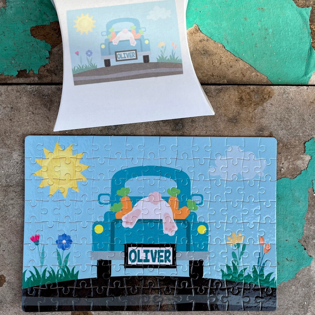 Personalized Easter Puzzle, Easter Puzzle, Easter Gift, Easter Basket ...
