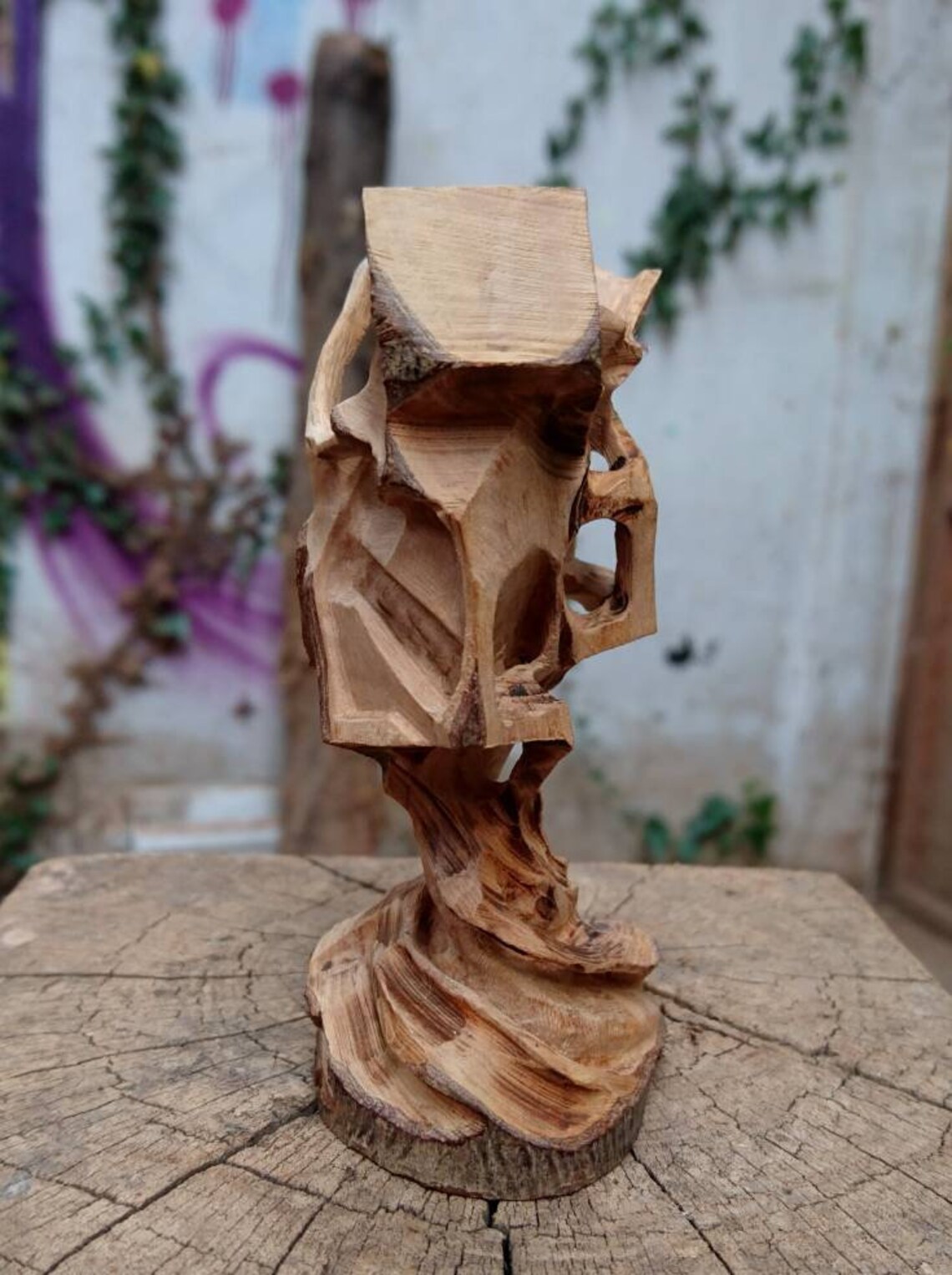 Abstract Sculpture Woodcarving Hawthorn Carving Unique - Etsy