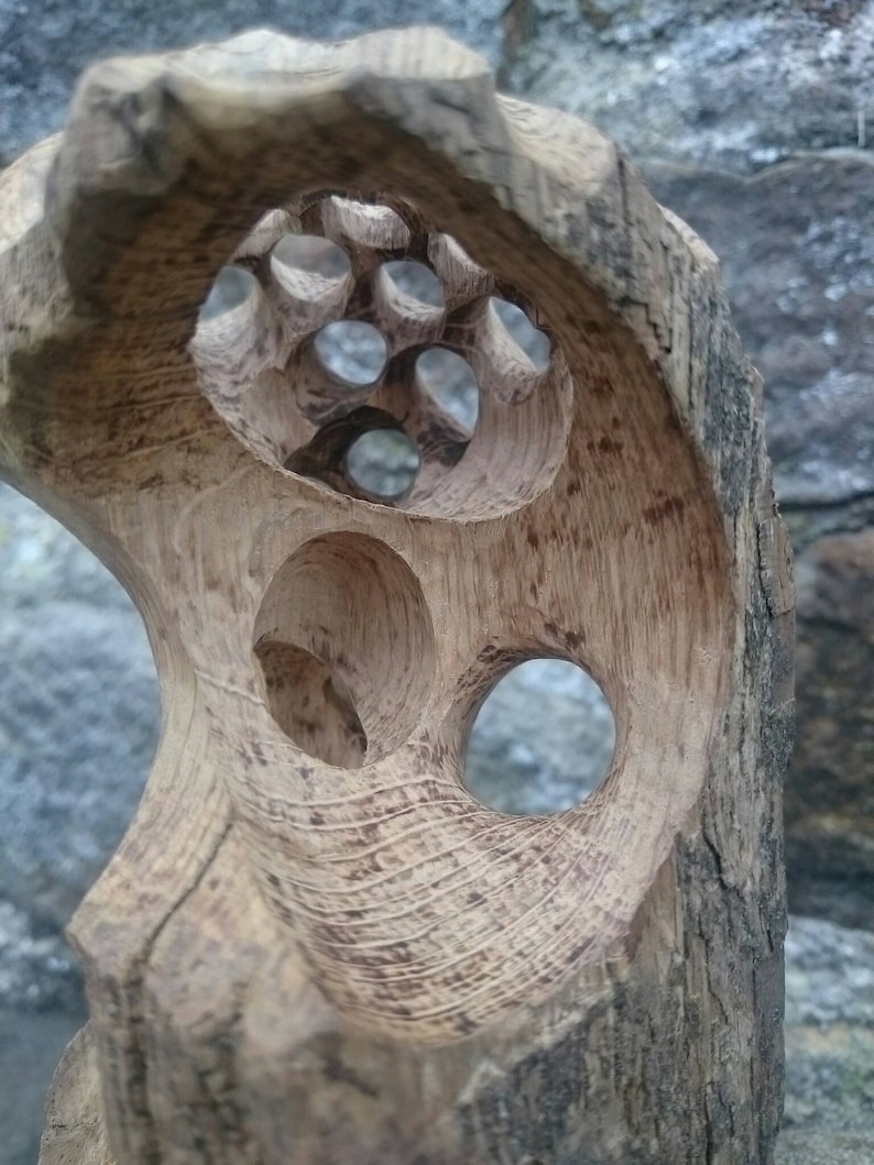 Abstract Reclaimed Oak Wood Sculpture - Etsy