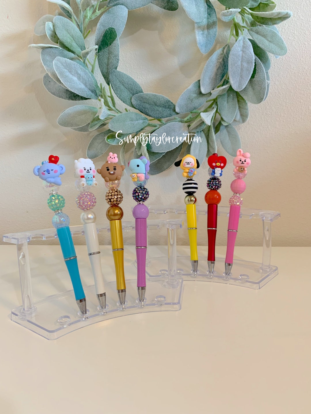 Bts Bt21 Custom Bead Pen - Etsy