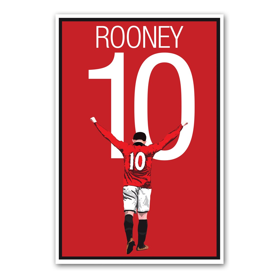 Rooney Poster Wayne Rooney Soccer Poster Unframed Soccer - Etsy