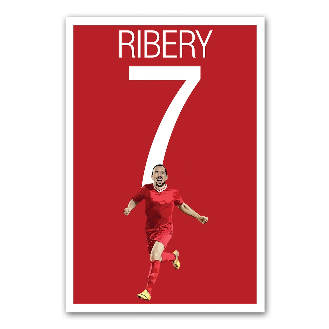 Franck Ribery Poster - Unframed Soccer Poster - Bayern Munich Art Work ...