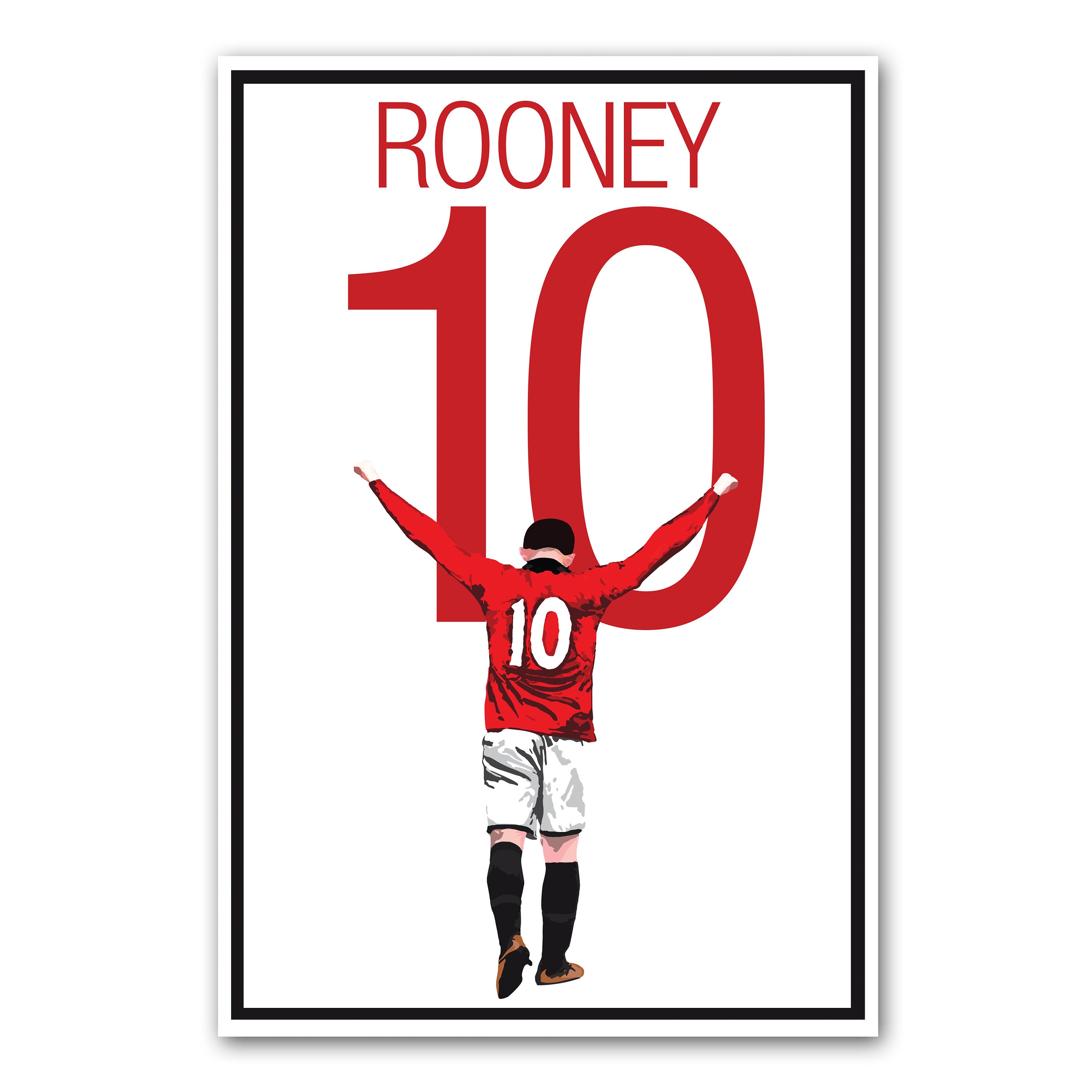 Rooney Poster Wayne Rooney Soccer Poster Unframed Soccer - Etsy