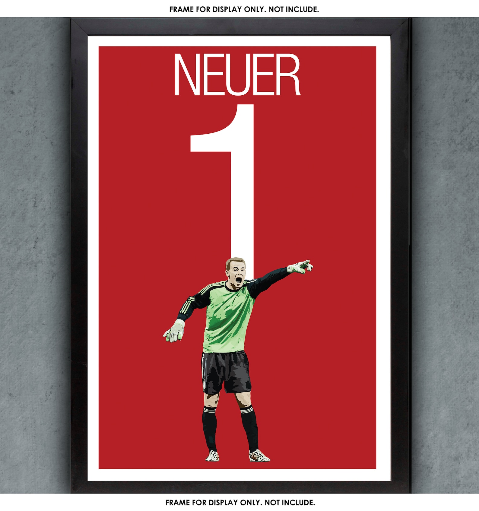 Manuel Neuer Poster - Unframed Soccer Poster - Bayern Munich Art Work ...