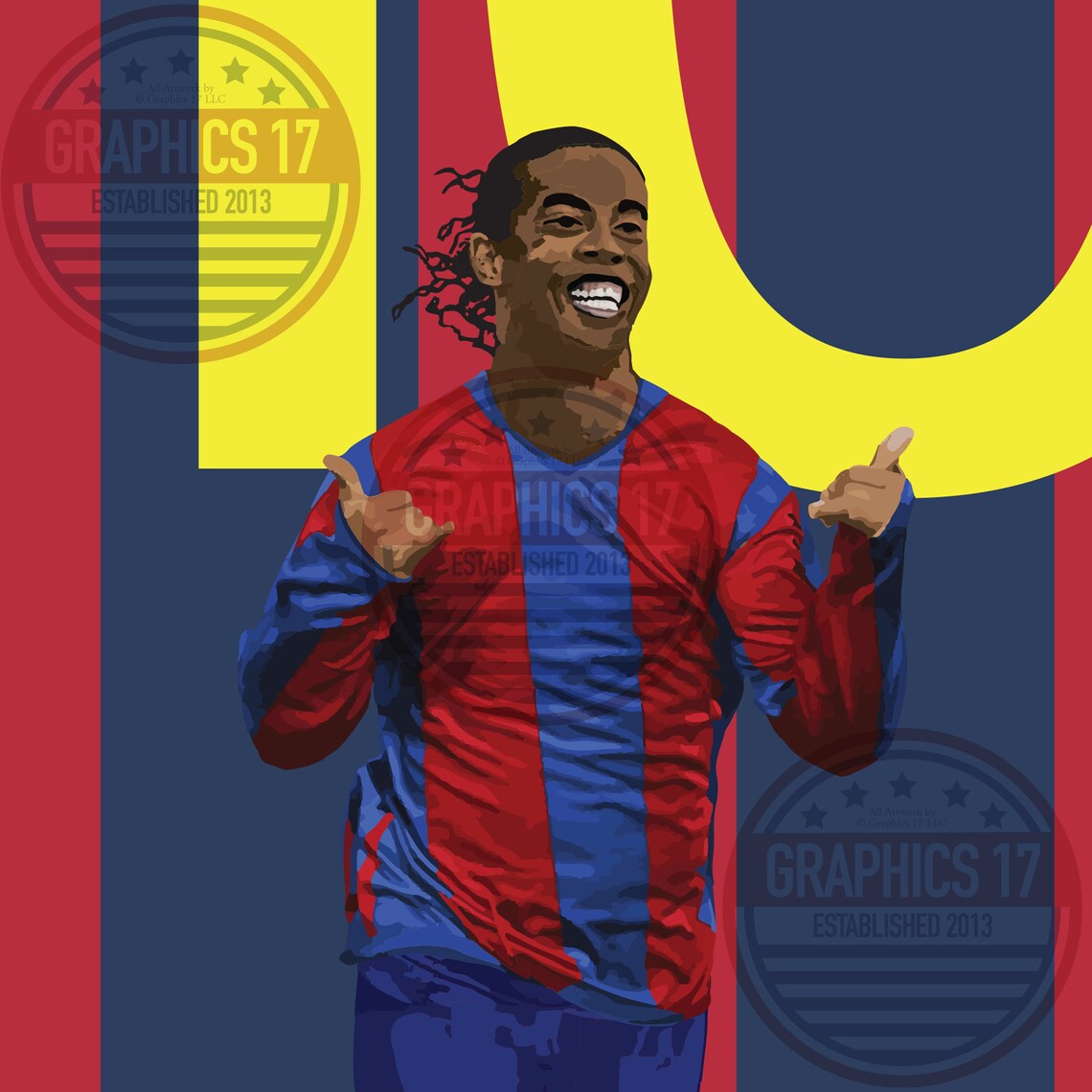 Ronaldihno Poster Barcelona Soccer Poster Unframed - Etsy
