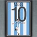 Argentina Soccer Print Leo Messi Poster Soccer Art - Etsy