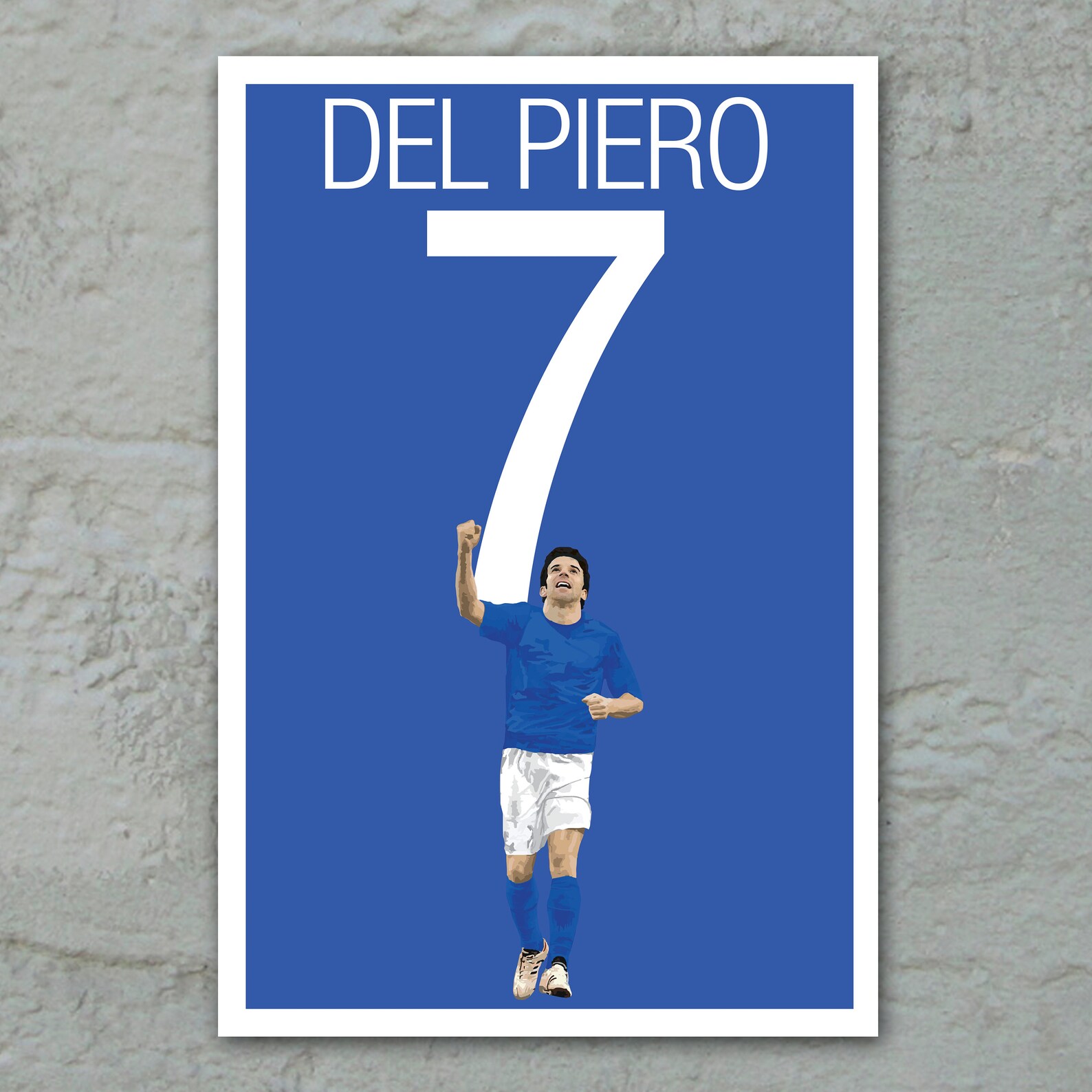 Alessandro Del Piero Poster Italy Soccer Print Unframed Football Print ...