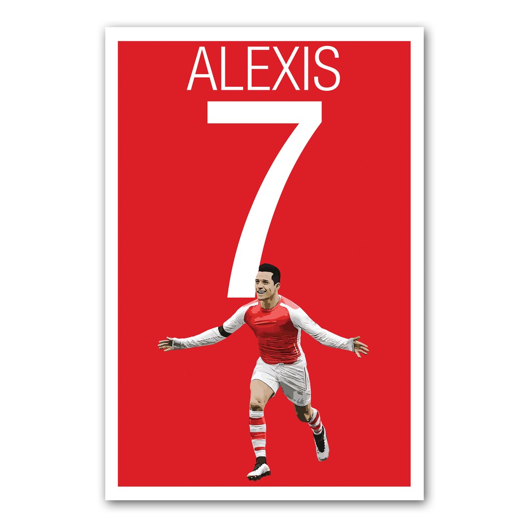 Alexis Sánchez Poster - Sanchez Soccer Poster Arsenal Poster Art, Wall ...