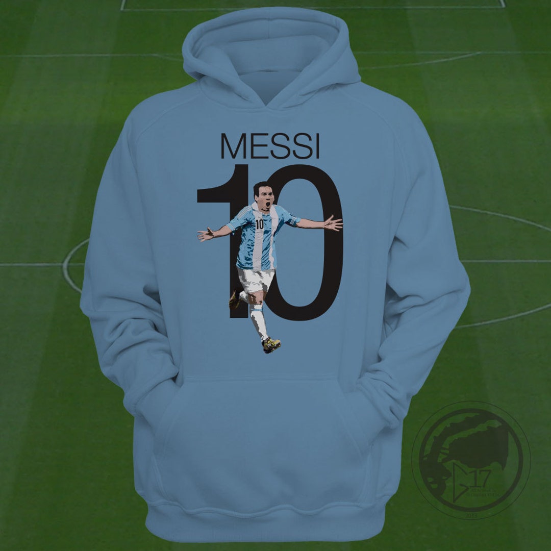 Lionel Messi 10 Argentina Hoodie - Messi Soccer Sweatshirt Custom ...
