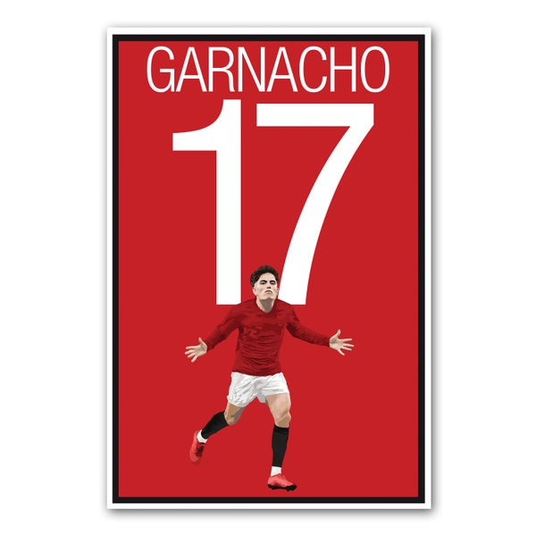 Alejandro Garnacho Poster - Etsy