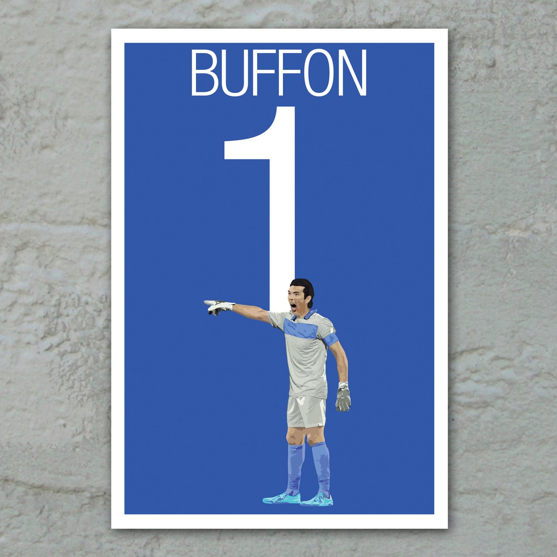 Italia Legend Gianluigi Buffon 1 Poster Italy Soccer Poster Poster, Art ...