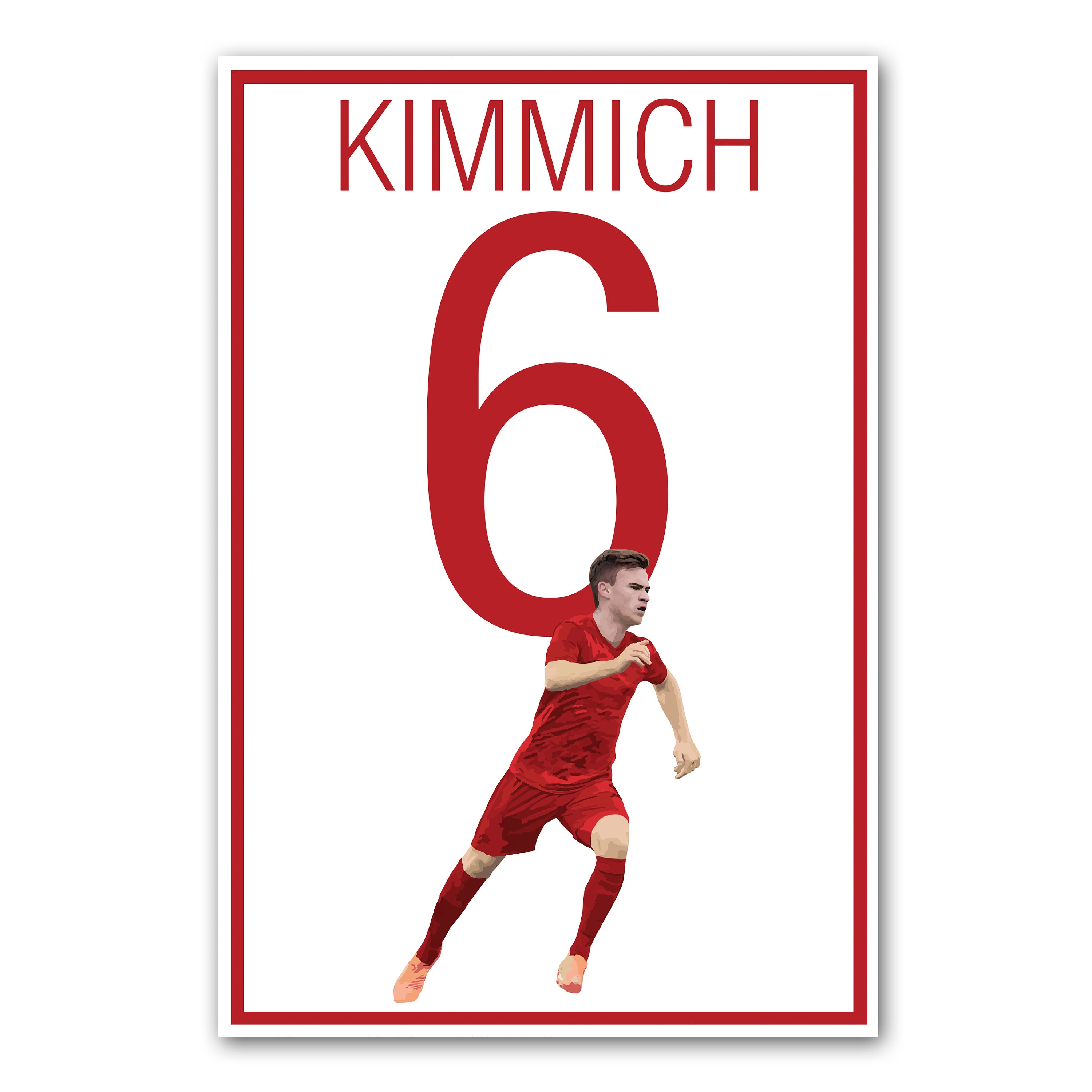 Joshua Kimmich Poster - Bayern Munich Soccer Print -soccer Art ...
