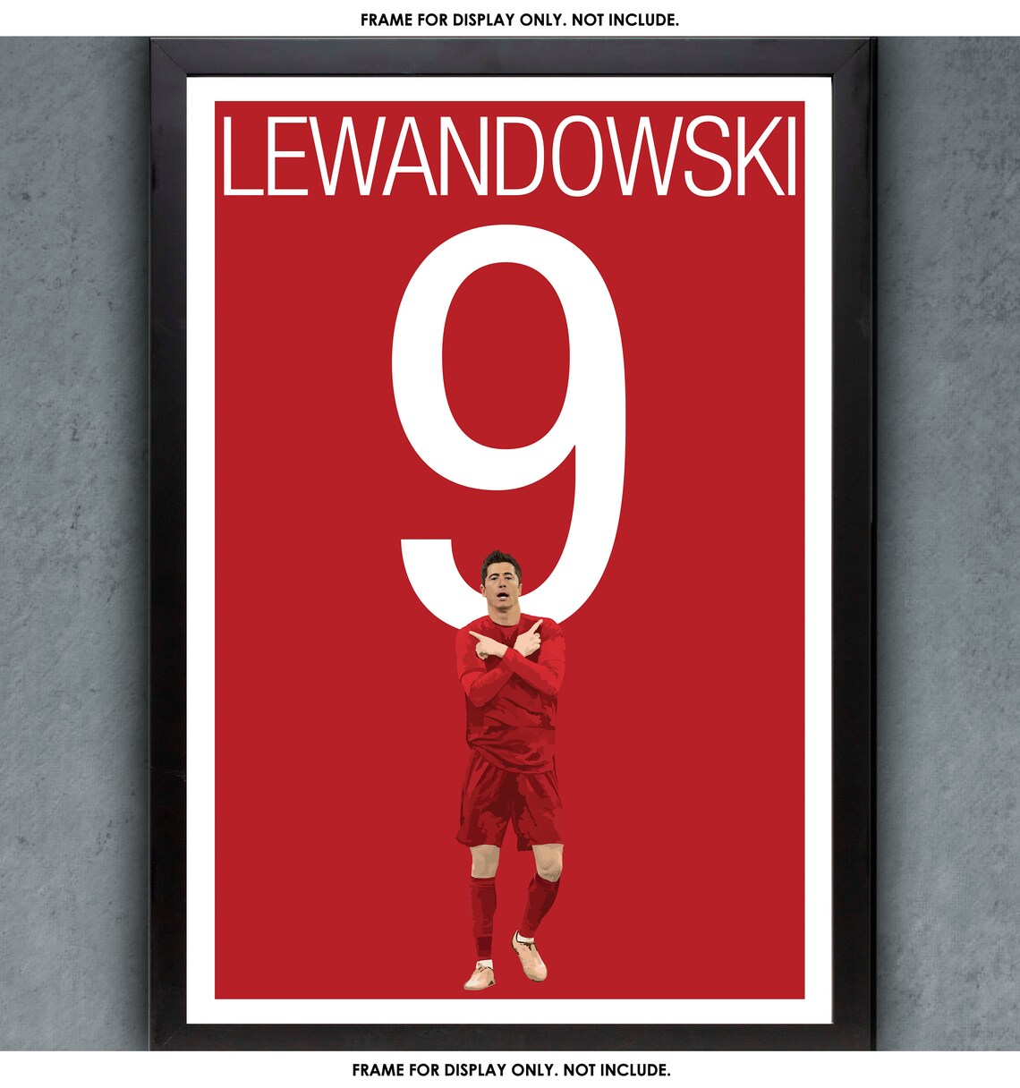Lewandowski Poster Bayern Munich Soccer Print soccer Art - Etsy