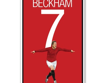 David Beckham England Legend Art Print Football Art Mancave - Etsy