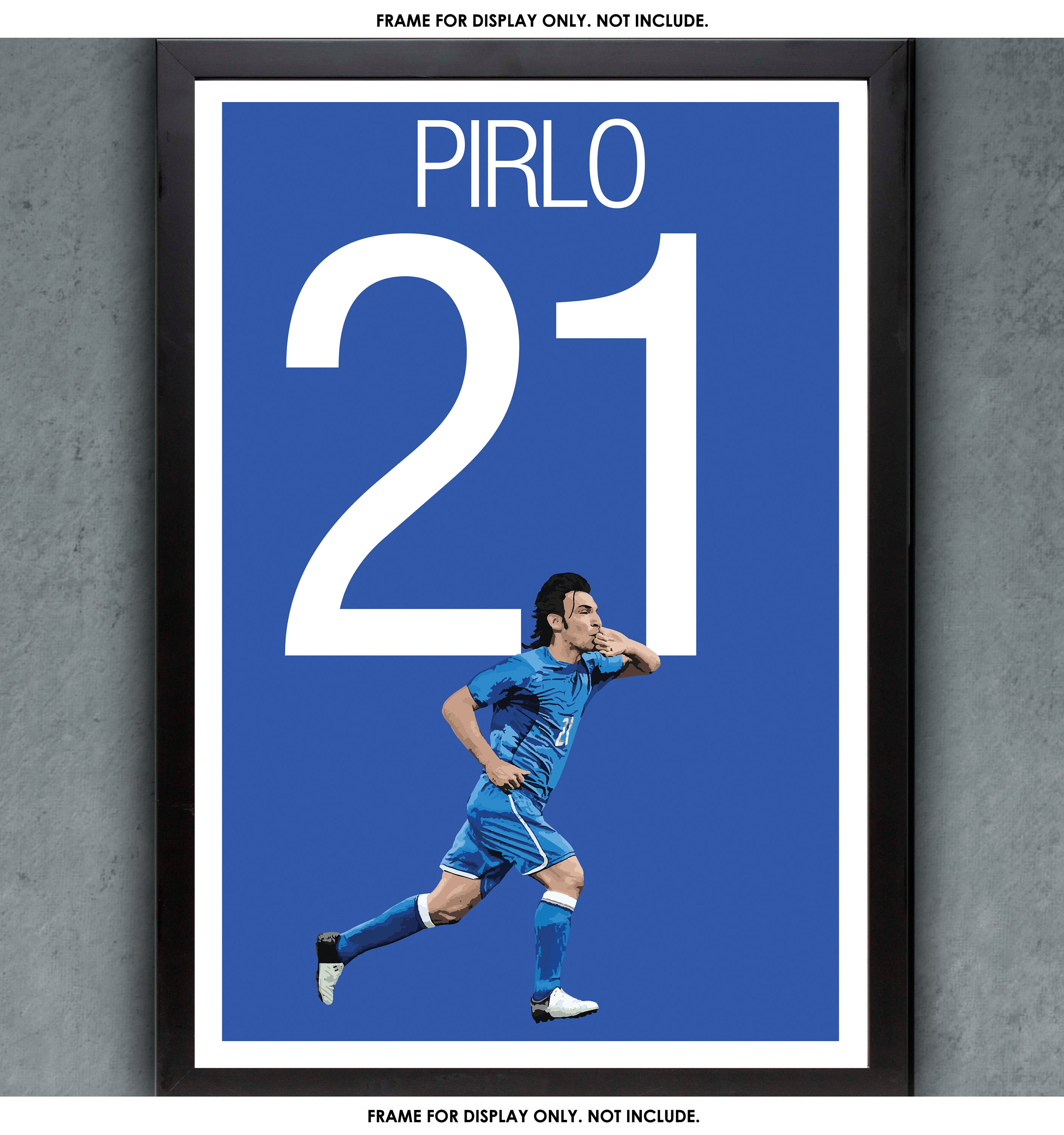 Italia Legend Andrea Pirlo Poster - Italy Soccer Poster- Pirlo Poster ...