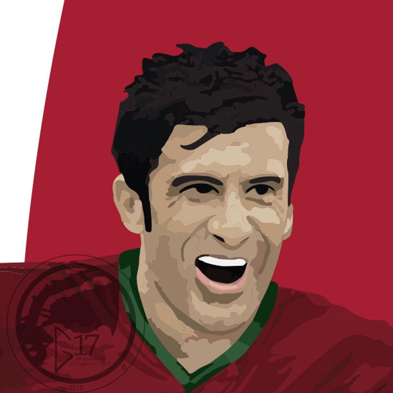 Luis Figo Art Poster Portugal Portugal Soccer Poster Figo | Etsy