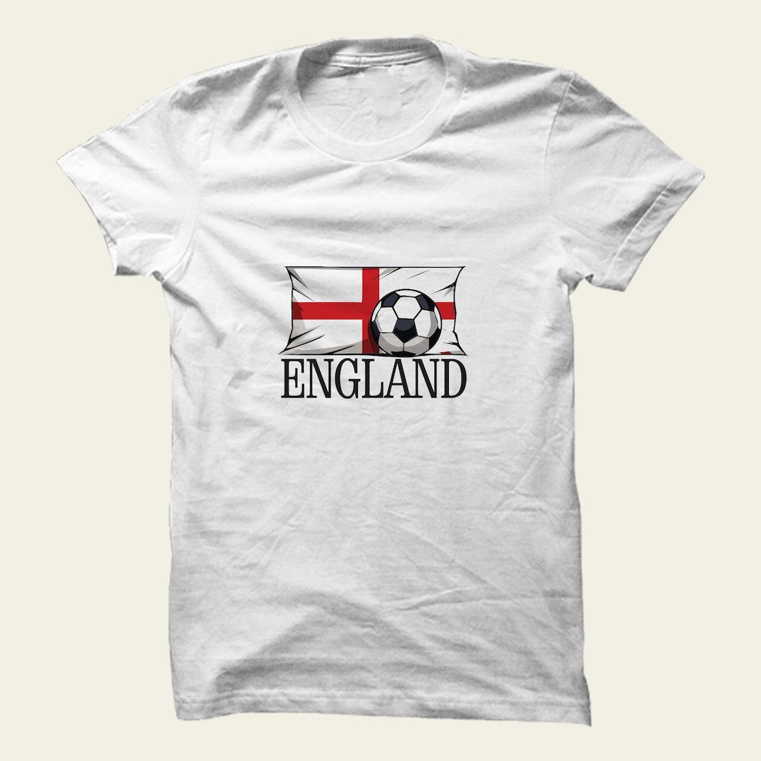 England Soccer Shirt - Custom English Flag T-shirt With Name & Number ...