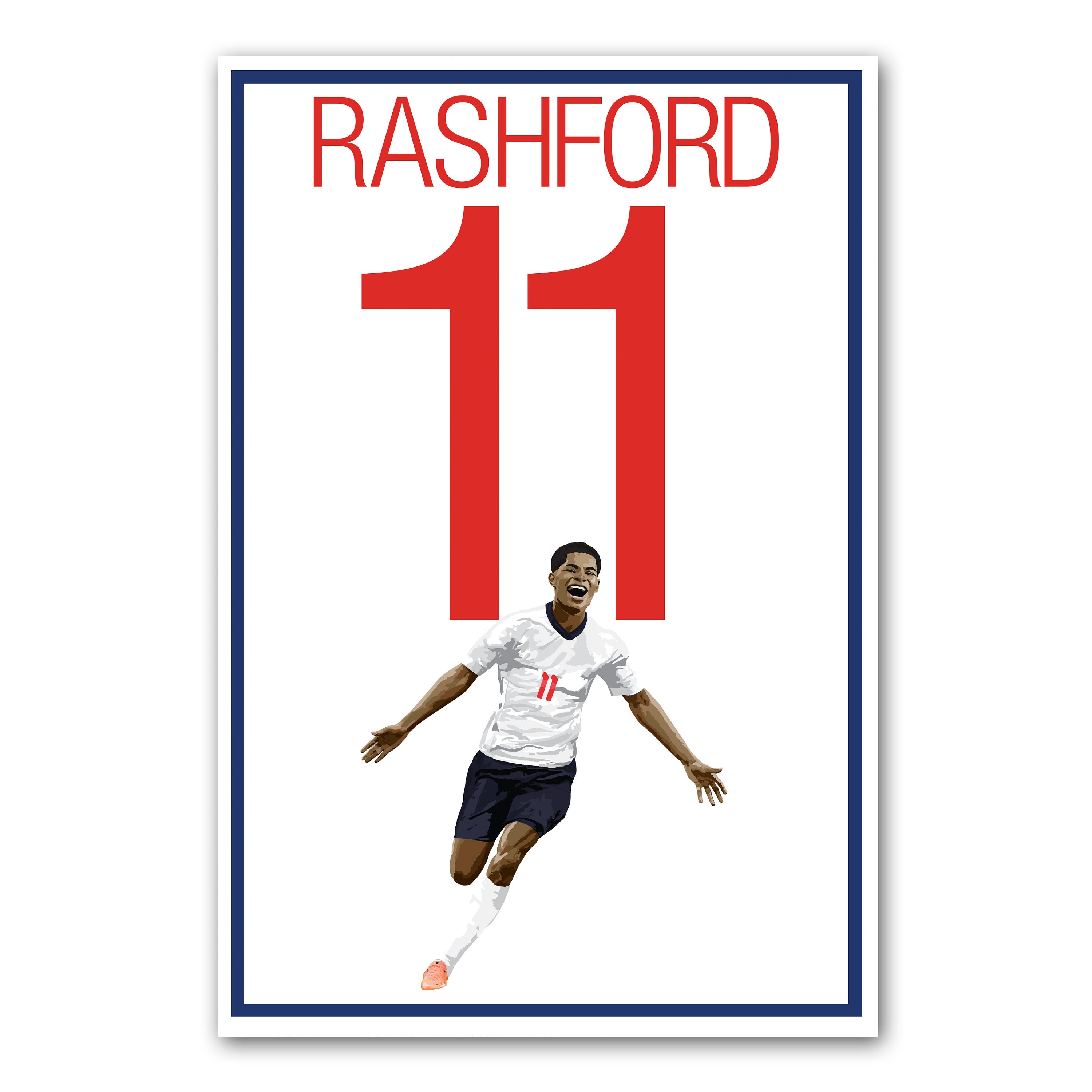 Wall Hangings Unframed Football Print Rashford Poster Rashford Football ...