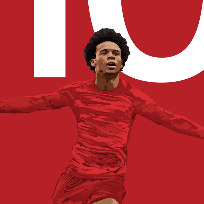 Leroy Sané Poster - Bayern Munich Soccer Print -soccer Art - Unframed ...
