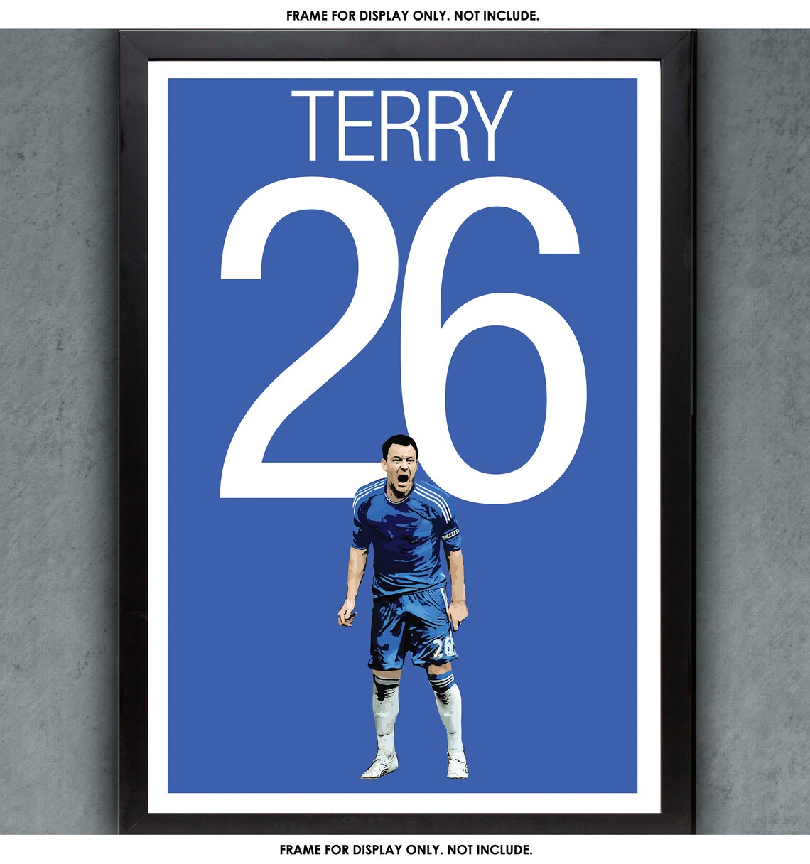 John Terry Poster - Chelsea Soccer Print - Soccer Art - Unframed ...