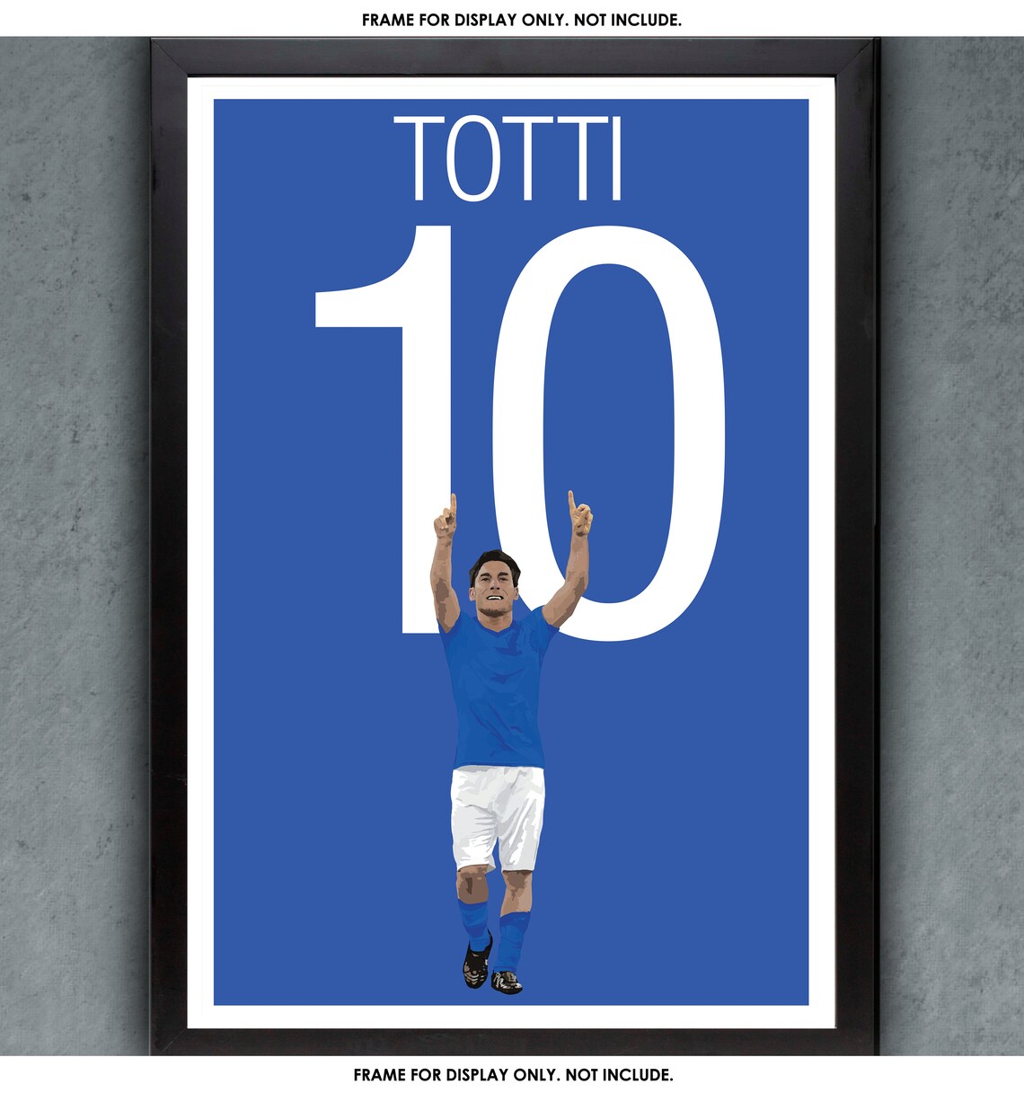 Francesco Totti Poster Italy Soccer Print Unframed Football Print ...
