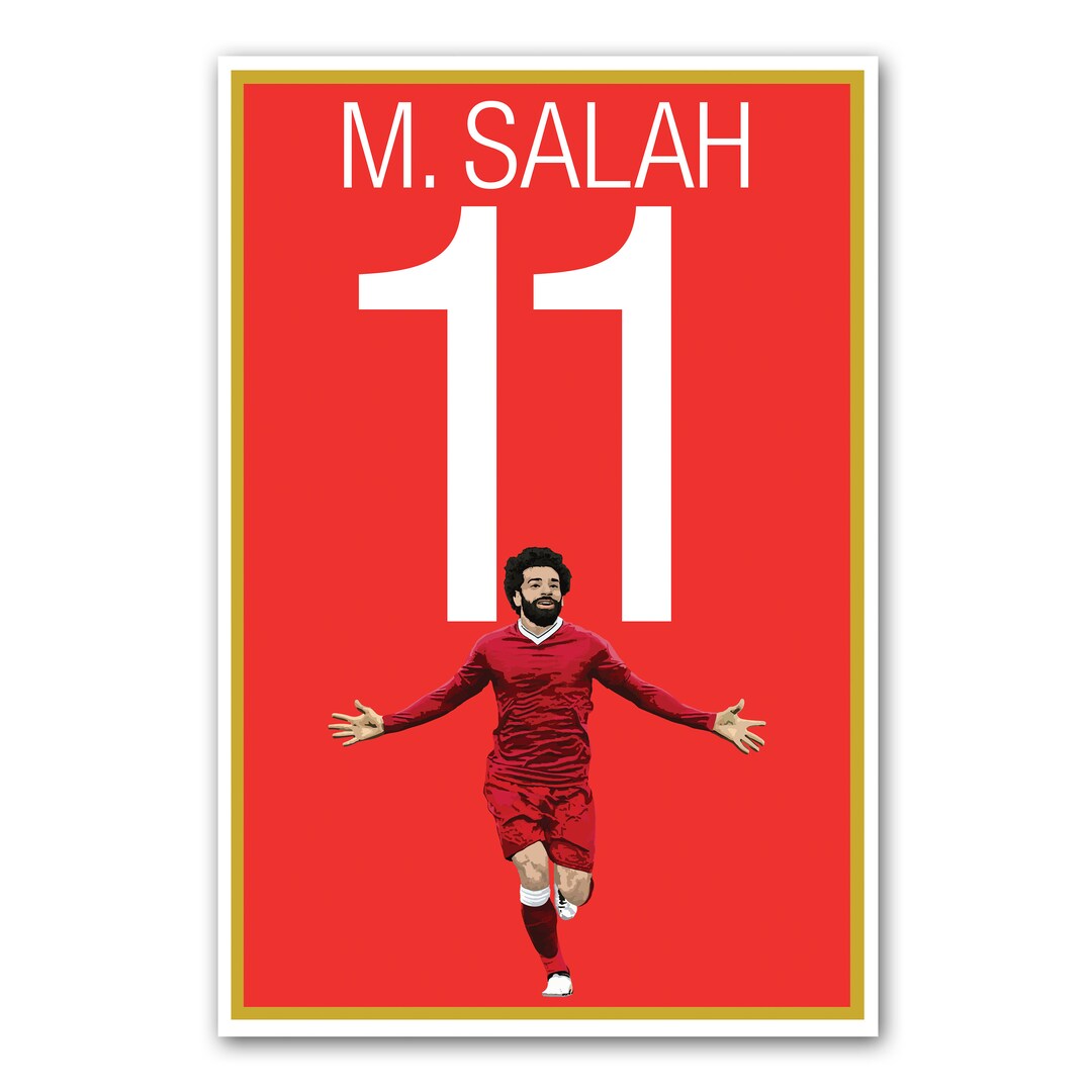 Mohamed Salah Poster - Liverpool Soccer Poster- Unframed Football ...