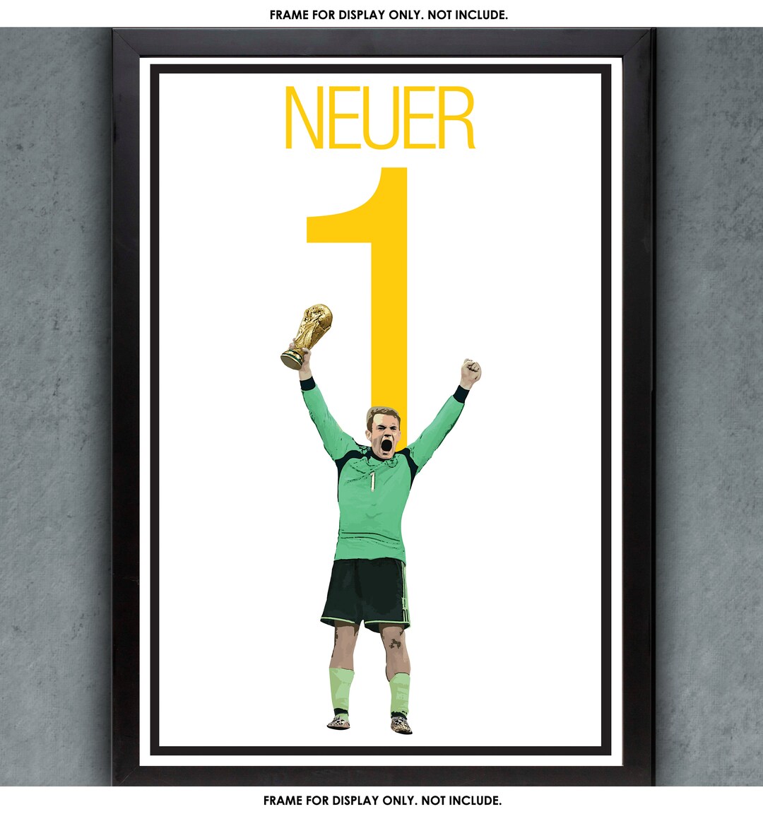 Manuel Neuer Germany Football Unframed Soccer Art Soccer - Etsy
