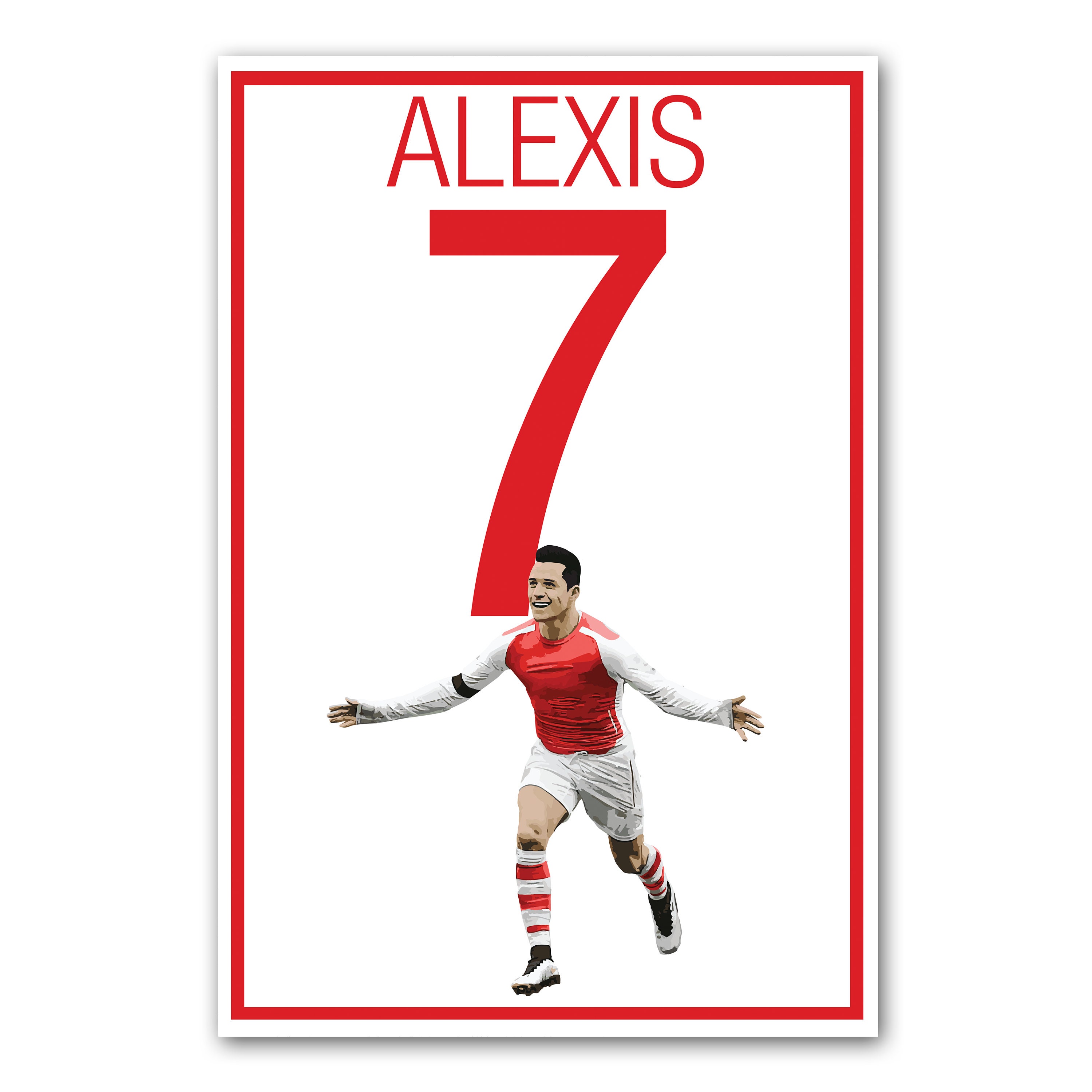 Alexis Sánchez Poster - Sanchez Soccer Poster Arsenal Poster Art, Wall ...