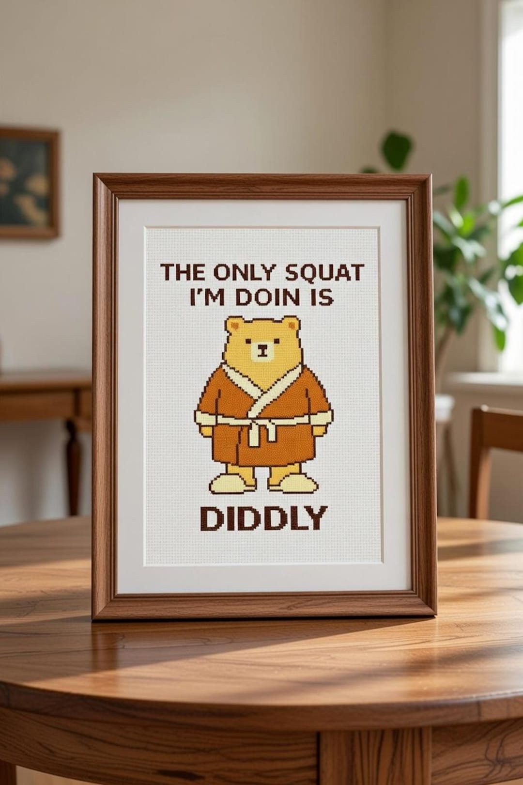 Snarky Bear Cross Stitch Pattern, Funny Fitness Meme (PDF Pattern) - Etsy