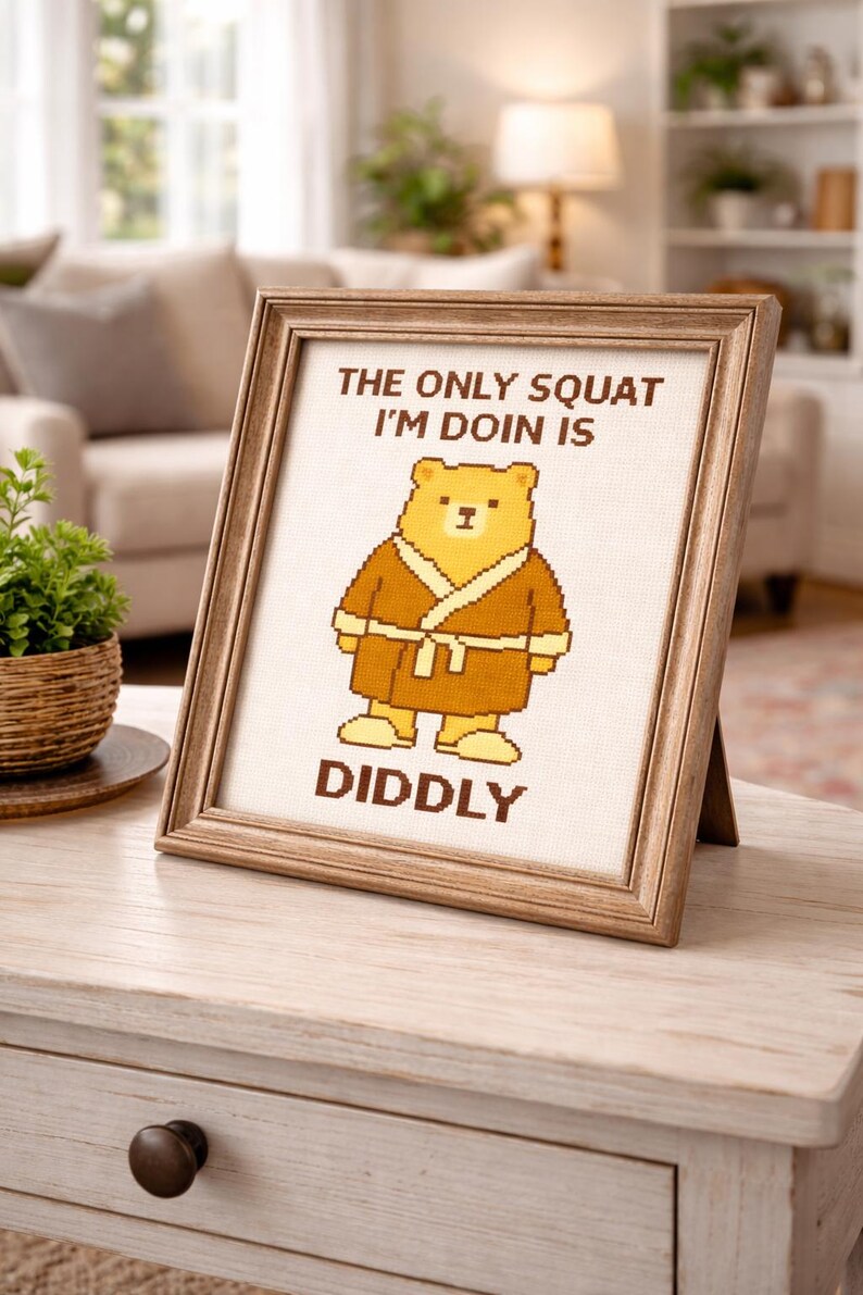 Snarky Bear Cross Stitch Pattern, Funny Fitness Meme (PDF Pattern) - Etsy