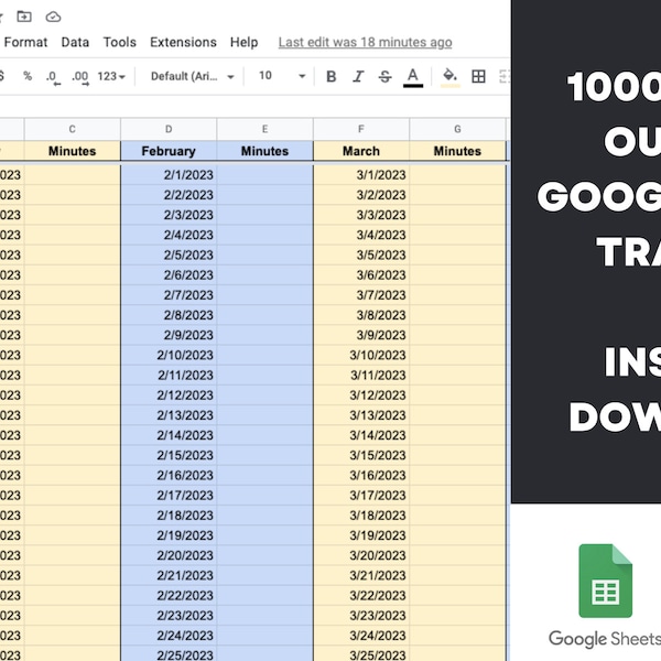 1000 Hours Printable - Etsy