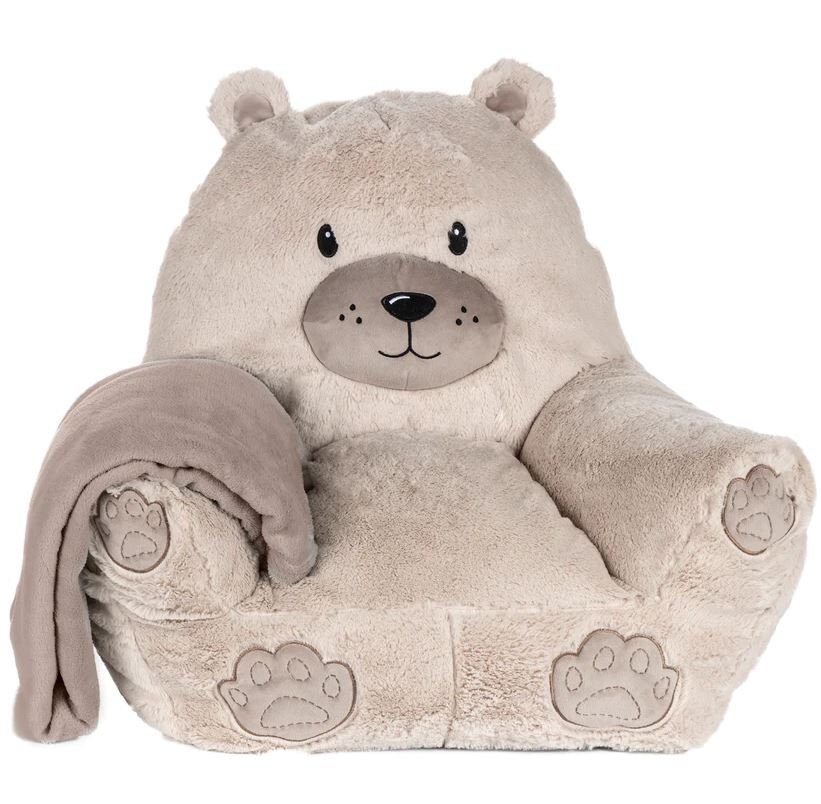 Toddler Plush Bear Character Chair and Blanket Plush Toddler - Etsy