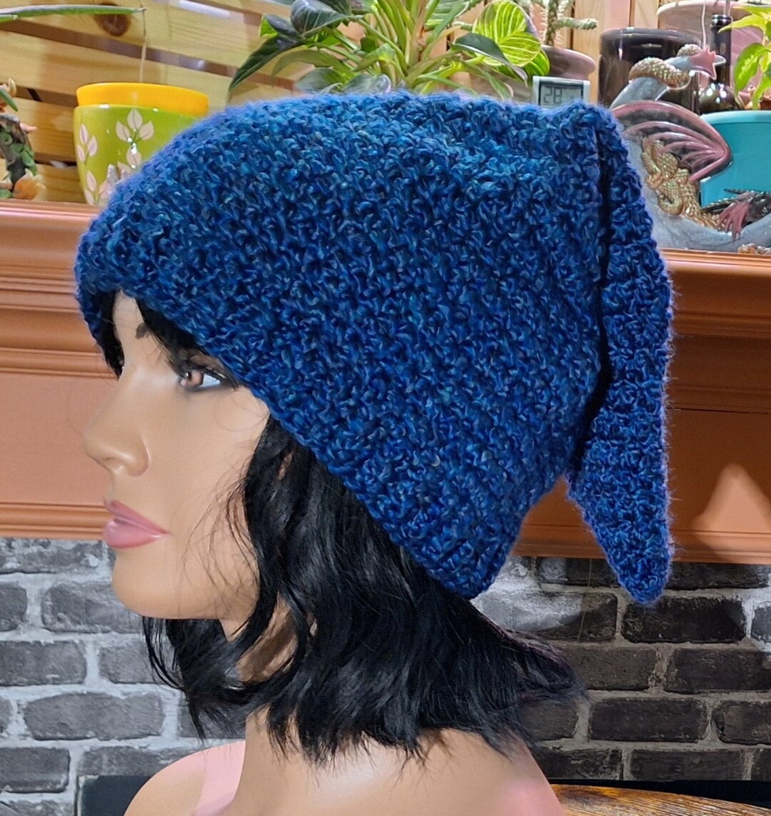 Crochet Elf Hat, Cosplay, Festival, Fairy Hat, Elf Hat, Slouchy Hat - Etsy